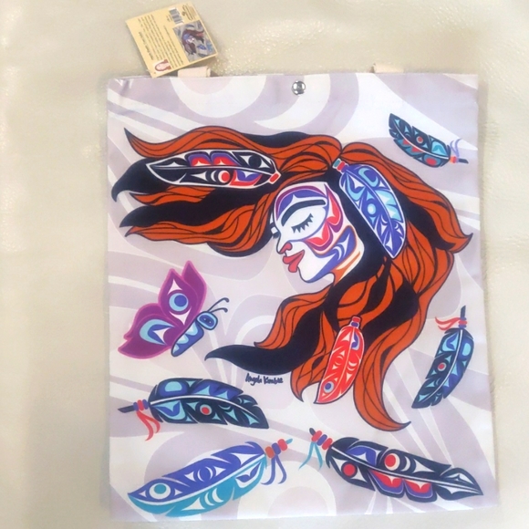 Bags | Tote Bag Joyous Indigenous Design By Angela Kimble | Poshmark